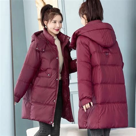 New Casual Fashion 2023 Female Winter Parkas For Women Coats Hooded