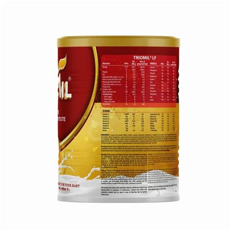Triomil Lf Lactose Free Milk Powder For Newly Born 3 12 Months 400