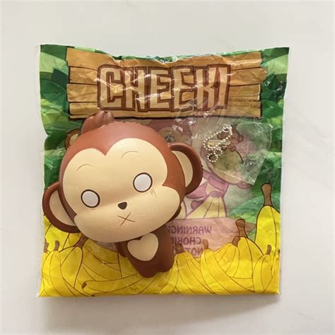 Jumbo Cheeki Monkey Squishy By Punimaru Cute Slow Soft Murah Shopee