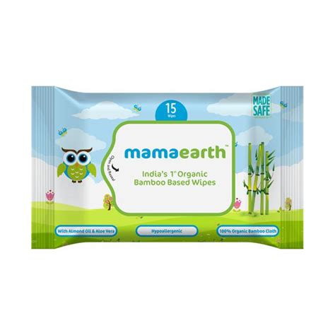 Mamaearth Organic Bamboo Based Wipes 15s Online At Discounted Price