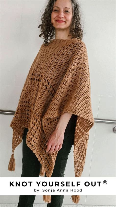 Easy Crochet Poncho Pattern Boho Wrap Shawl Crochet Pattern Easy