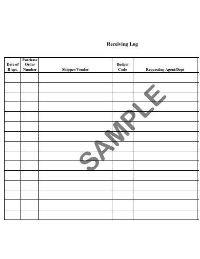 Receiving Record Form Download Printable Pdf Templateroller