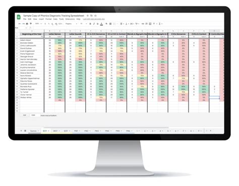 Free Phonics Data Tracker Spreadsheet Tales From Outside The Classroom