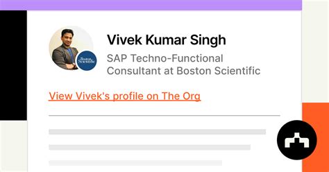 Vivek Kumar Singh Sap Techno Functional Consultant At Boston