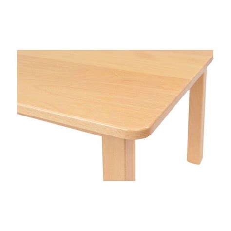 Solid Beech Nursery Rectangular Table W1200 X D690mm Educational