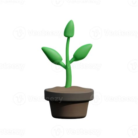 Plantshoot Pot Leaf Ai Generative 28890407 Png
