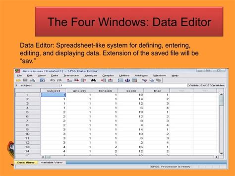 Spss Quick Look Pptx Technology And Computing