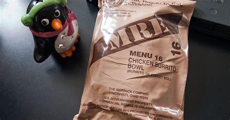 Women And Dreams Mre Menu 16 Chicken Burrito Bowl