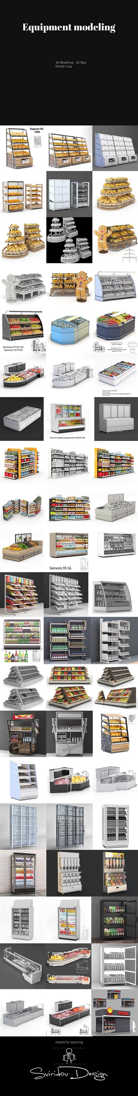 equipment modeling on behance