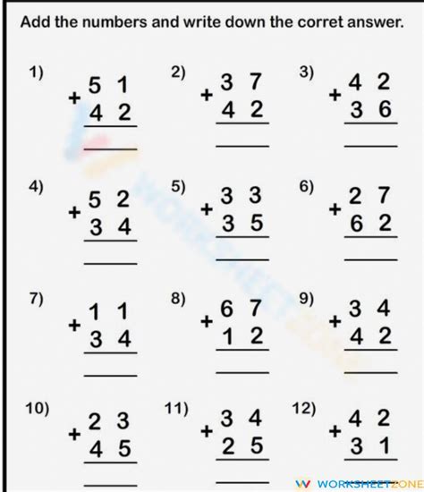 Mathematics Year 2 Worksheet