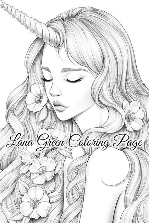 Unicorn Coloring Page For Adults
