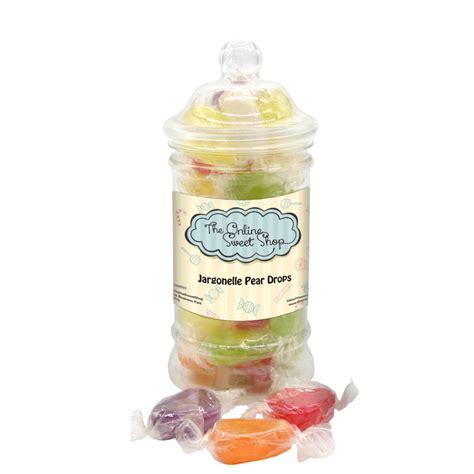 Jargonelle Pear Drops Sweets Jar The Online Sweet Shop