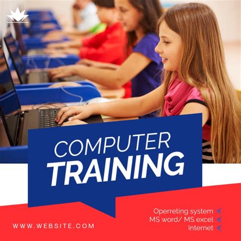 Plantilla De Computer Training Banner Template Postermywall