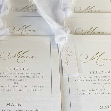 Wedding Menu Clipart 16 Wedding Menu Cards Thatll Fit Your Fete