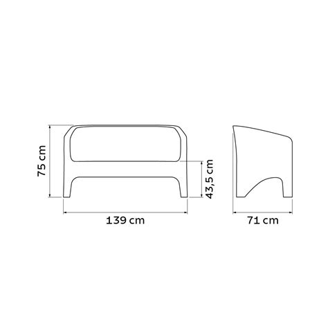 Tramontina Tonic Sofa In Concrete Colored Polyethylene Tramontina