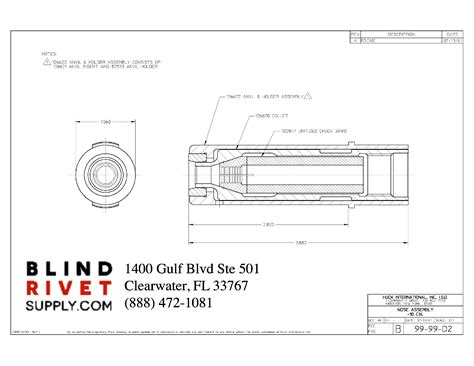Huck® 99 99 D2 Nose Assembly 516 C6l® Blind Rivet Supply