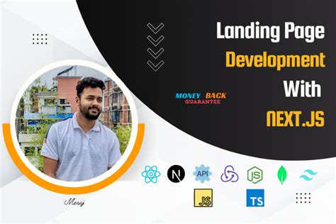 landing page development with react next js and tailwind css for 20