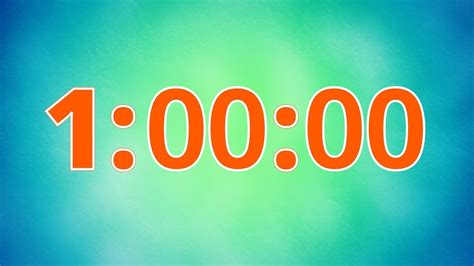 1 Hour Timer Countdown 60 Minutes Youtube