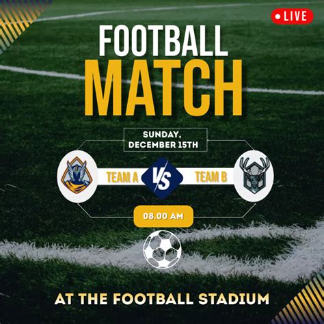 plantilla de football match postermywall