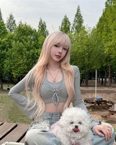 유나yuna127 On Instagram Blonde Asian Ulzzang Girl Girl