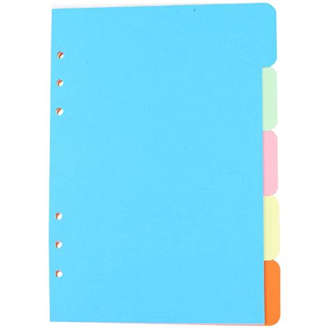 Dividers Binder Divider Tabs Paper Cards Supplies Study Bible Notebook