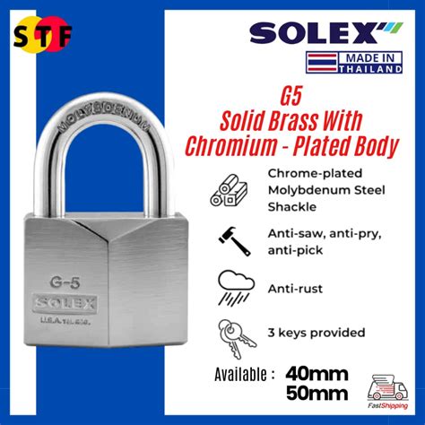 100 Original Solex Padlock G5 Anti Cut Padlock Key Solex Pad Lock