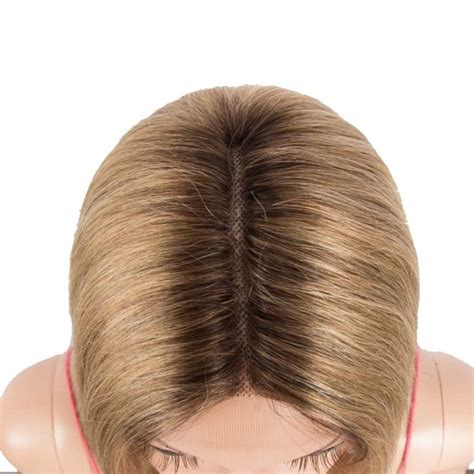 Rebecca Fashion Ombre Honey Brown Lace Front Wigs Human Wigs Straight