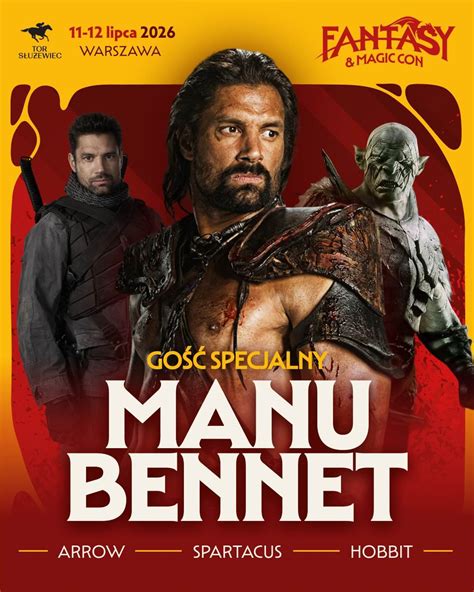 Manu Bennett Kolejnym Gościem Fantasy And Magic Con Komiksopediapl