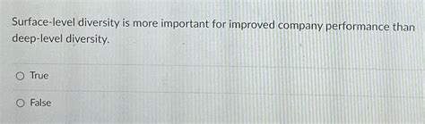 Solved Surface Level Diversity Is More Important For
