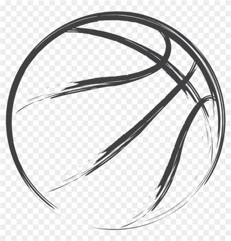 Free Black And White Basketball Clip Art