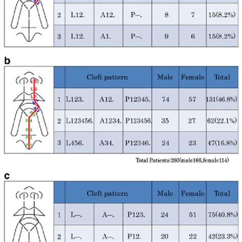 A Sexual Difference Cleft Lip B Sexual Difference Cleft Lip And Download Scientific Diagram