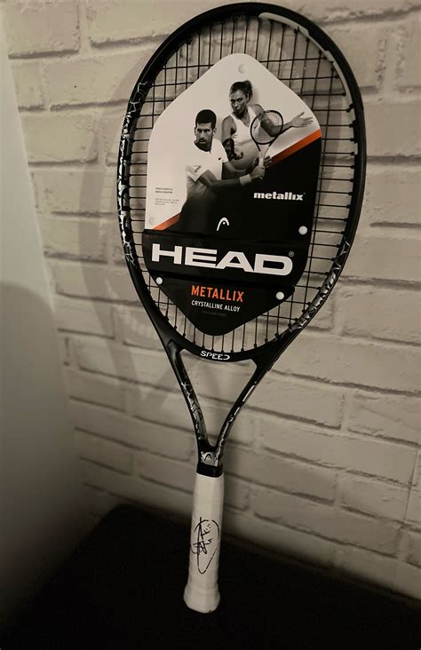 Novak Djokovic Signed Head Speed Racket Charitystars