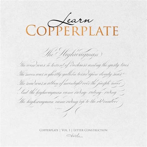 The Ultimate Copperplate Calligraphy Guide Free Worksheets