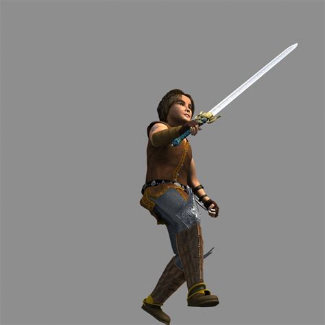 3d Model Rigged Sword