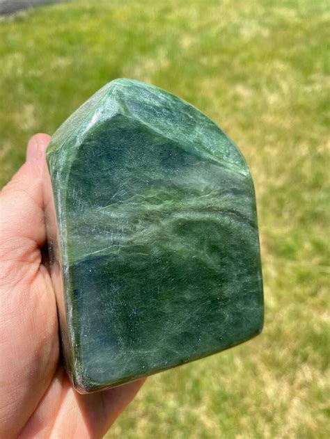 Nephrite Jade Point Polished Stone Tower New Moon Beginnings