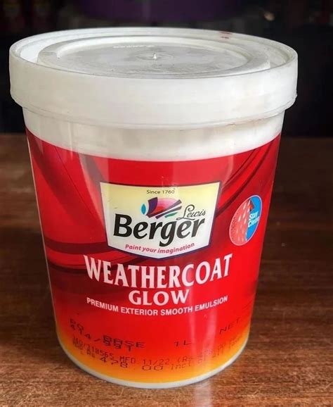 1 L Berger Weathercoat Glow At ₹ 5772bucket Berger Products In