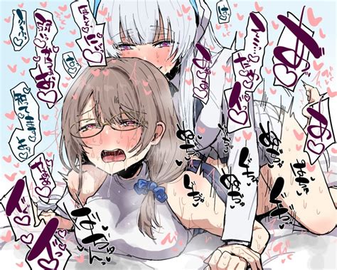 Rule 34 2girls Blue Archive Blush Breasts Brown Eyes Brown Hair