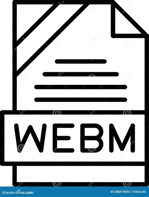 Webm File Type Icon Elegant Colored Outline Symbols For Various Types