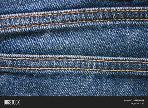Blue Jeans Detail Seam Image And Photo Free Trial Bigstock