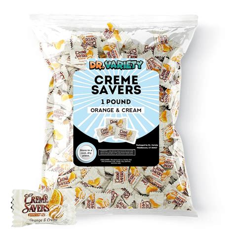 Creme Saver Orange Bulk 1 Pound Orange And Creme Hard