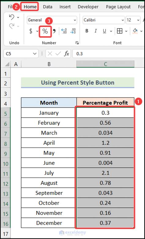 How To Convert Number To Percentage In Excel Quick Ways