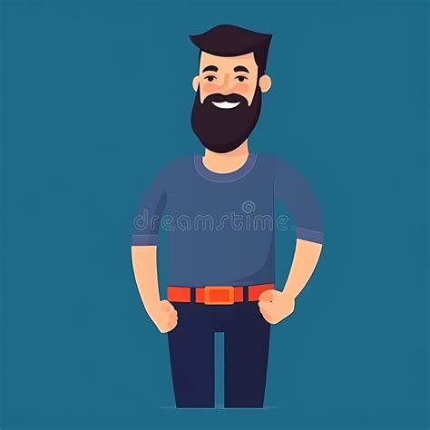 A Man With A Beard Day Of The Beard World Holiday Stock Illustration Illustration Of