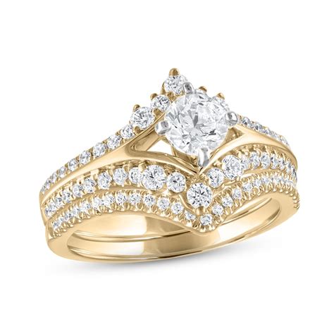 14k Yellow Gold Wedding Ring Sets 60 Photos