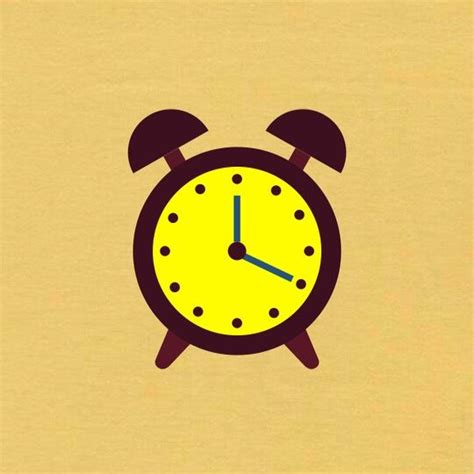 Yellow Clock Icon