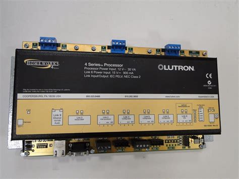 Lutron Homeworks H4p5 H48 120 Processor New Battery Ebay