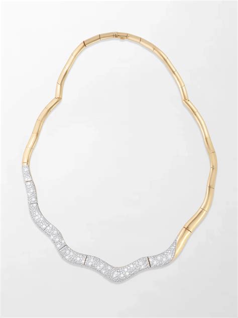 Wave Diamond Necklace Tamannaah Fine Jewellery Int