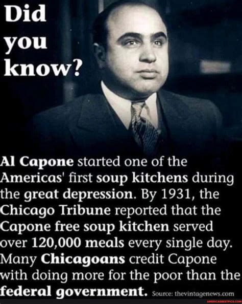 Did You Know Al Capone Started One Of The Americas First Soup