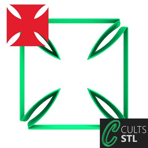 Stl File Patee Cross Cutter 5cm ・template To Download And 3d Print・cults