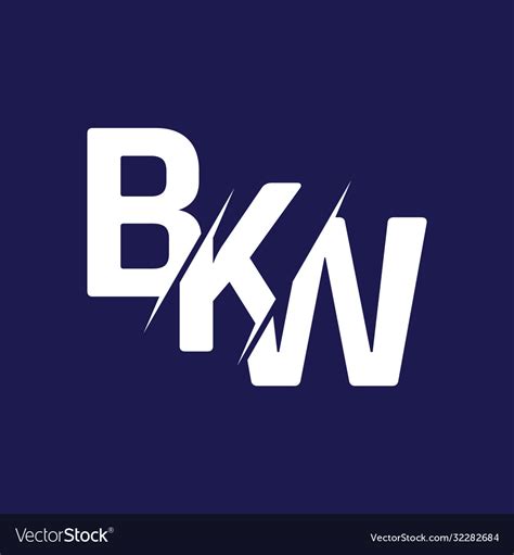 Monogram Letters Initial Logo Design Bkw Vector Image