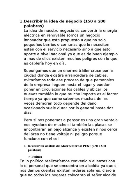 Marketing Grupo 2 Hijl 1 La Idea De Negocio 150 A 200 Palabras La Idea De Nuestro Negocio